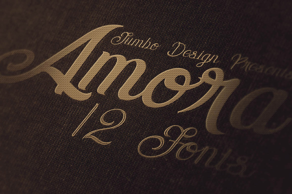 Amora Script, a Script Font by JumboDesign