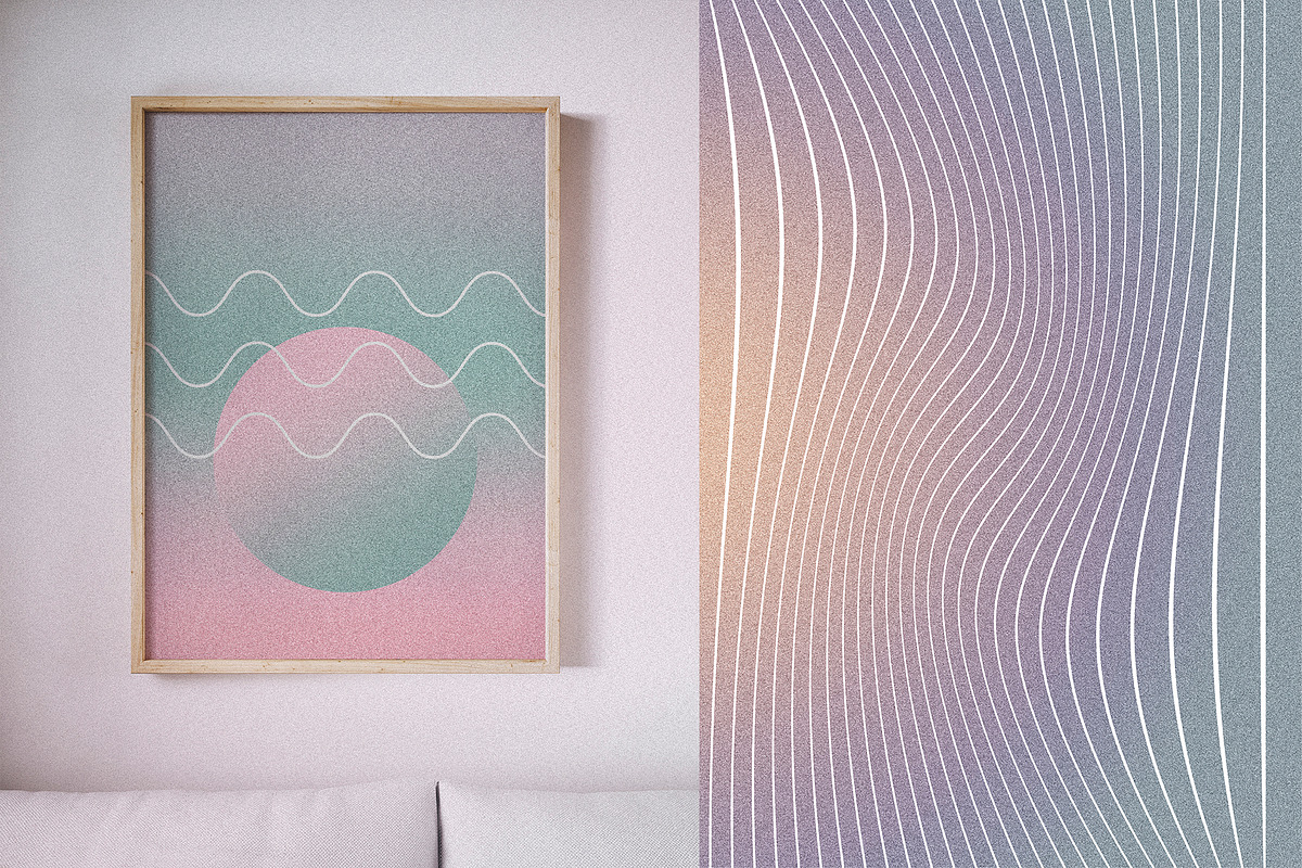 Nostalgia Gradient. Textures & Shapes