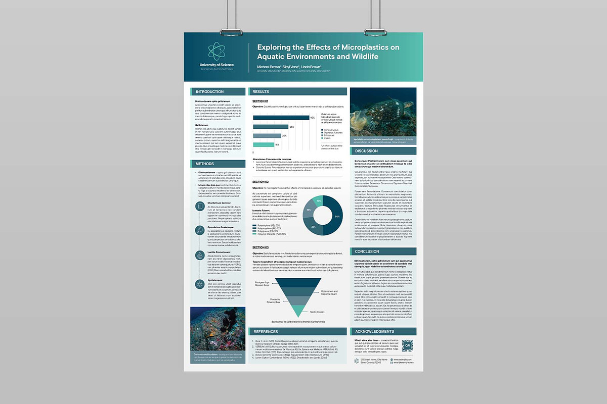 Scientific Case Study Poster Layout, a Poster Template by BrandPacks