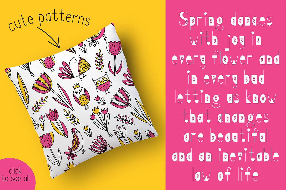 Tulip Font Family, a Font by Pippi Draws
