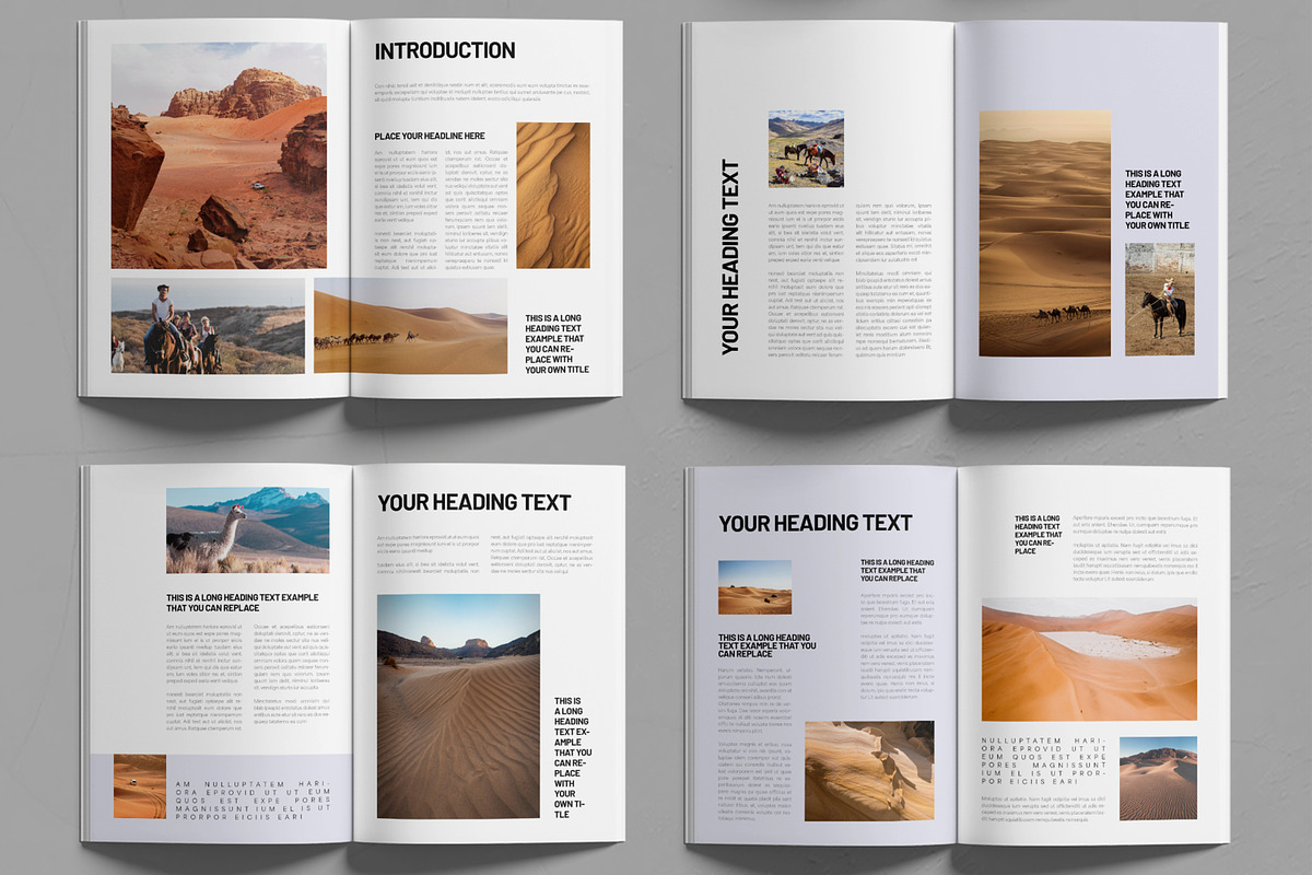 Minimal Photo Book Magazine Layout