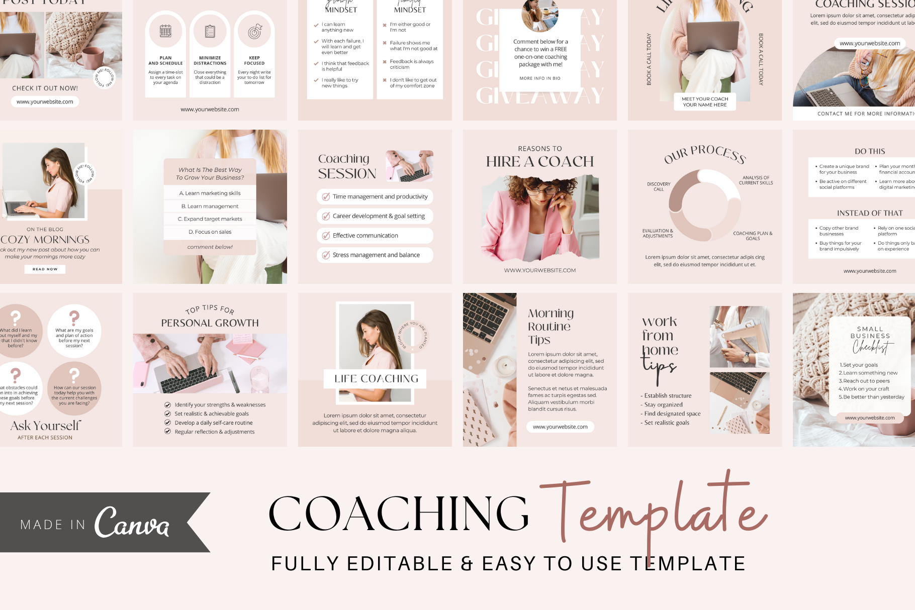 Coaching Instagram Post Template, a Social Media Template by ShopRShop