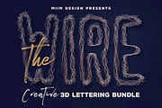 The Wire – 3D Lettering, a Graphic by MIIM