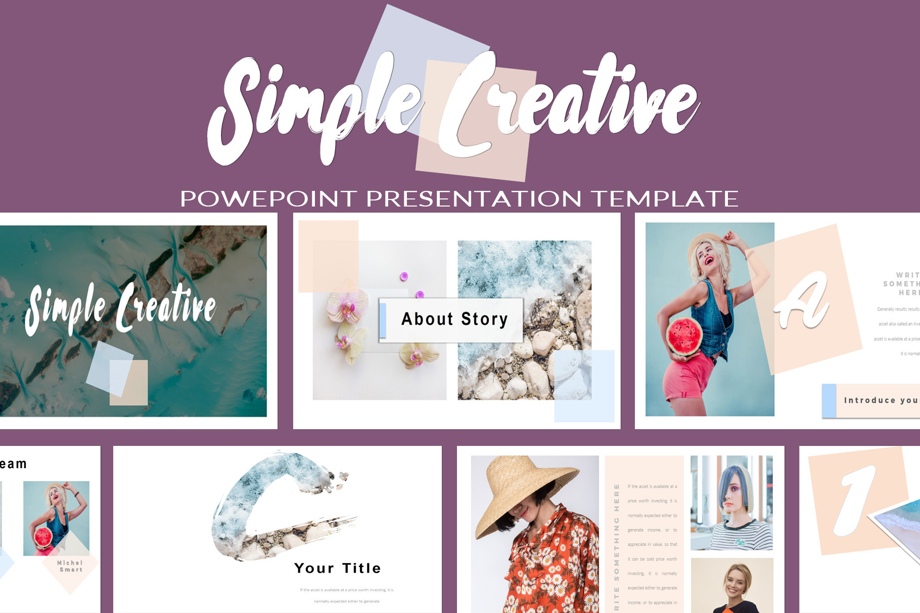 Simple Creative Powerpoint Template, a Presentation Template by SlideBester
