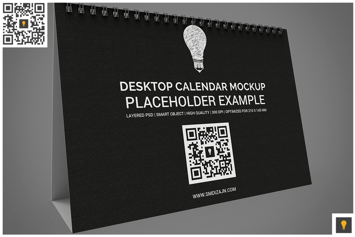 Desktop Calendar Mockup, a Mockup by Shocky Design Studio