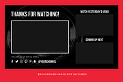 YouTube End Card Templates, a Social Media Template by Medialoot