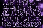 Purple Glitter Alphabet Clip Art, an Object Graphic by Paper Element ...