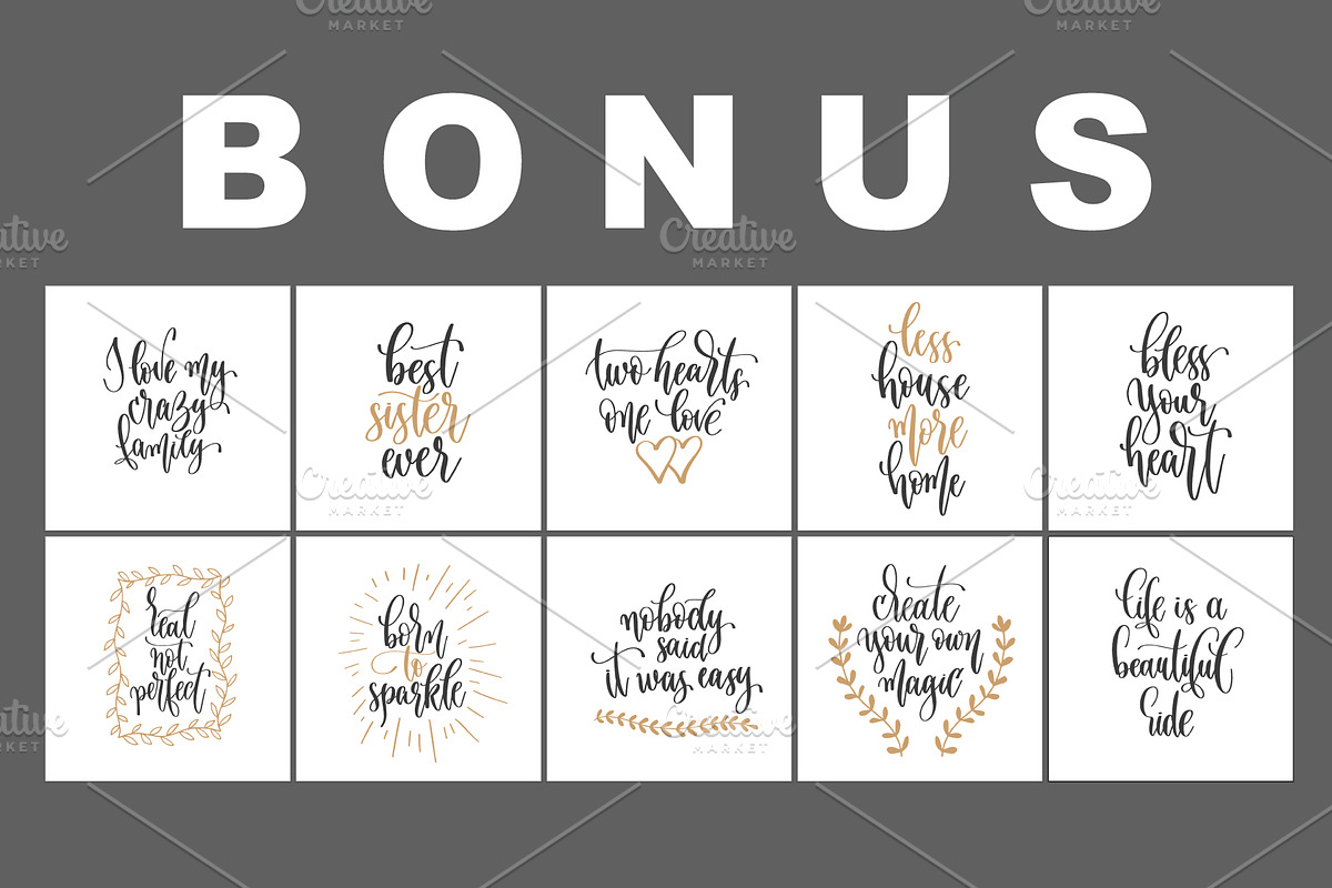 100 POSITIVE QUOTES, a Card Template by karakotsya