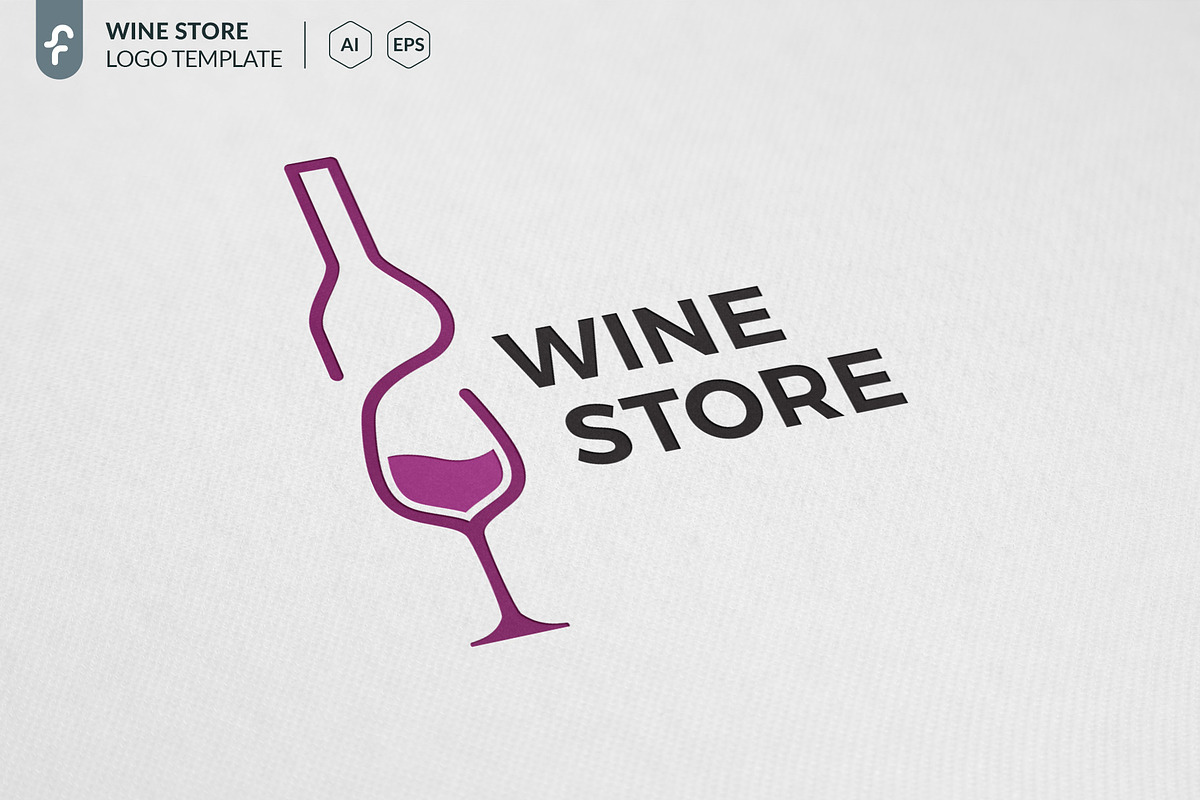 Wine Store Logo, a Templates & Theme by ft.studio