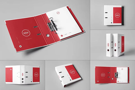 Binder Mock-up | Book & Magazine Mockups ~ Creative Market