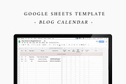 Google Sheets Blog Calendar, a Websites & App Template by The Marketing ...