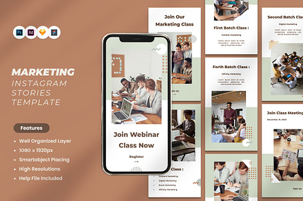 E-Learning Course Instagram Post, a Social Media Template by Rahardi ...