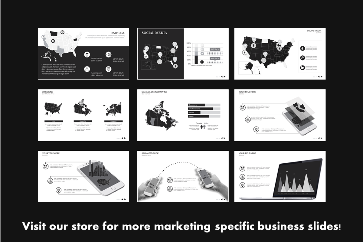 MonoChrome PowerPoint, a Presentation Template by Yes Presentations