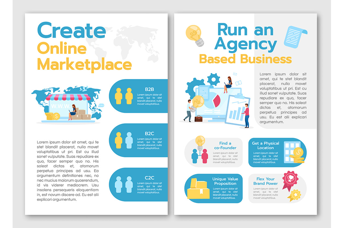Business models brochure template, a Brochure Template by IMG visuals ...