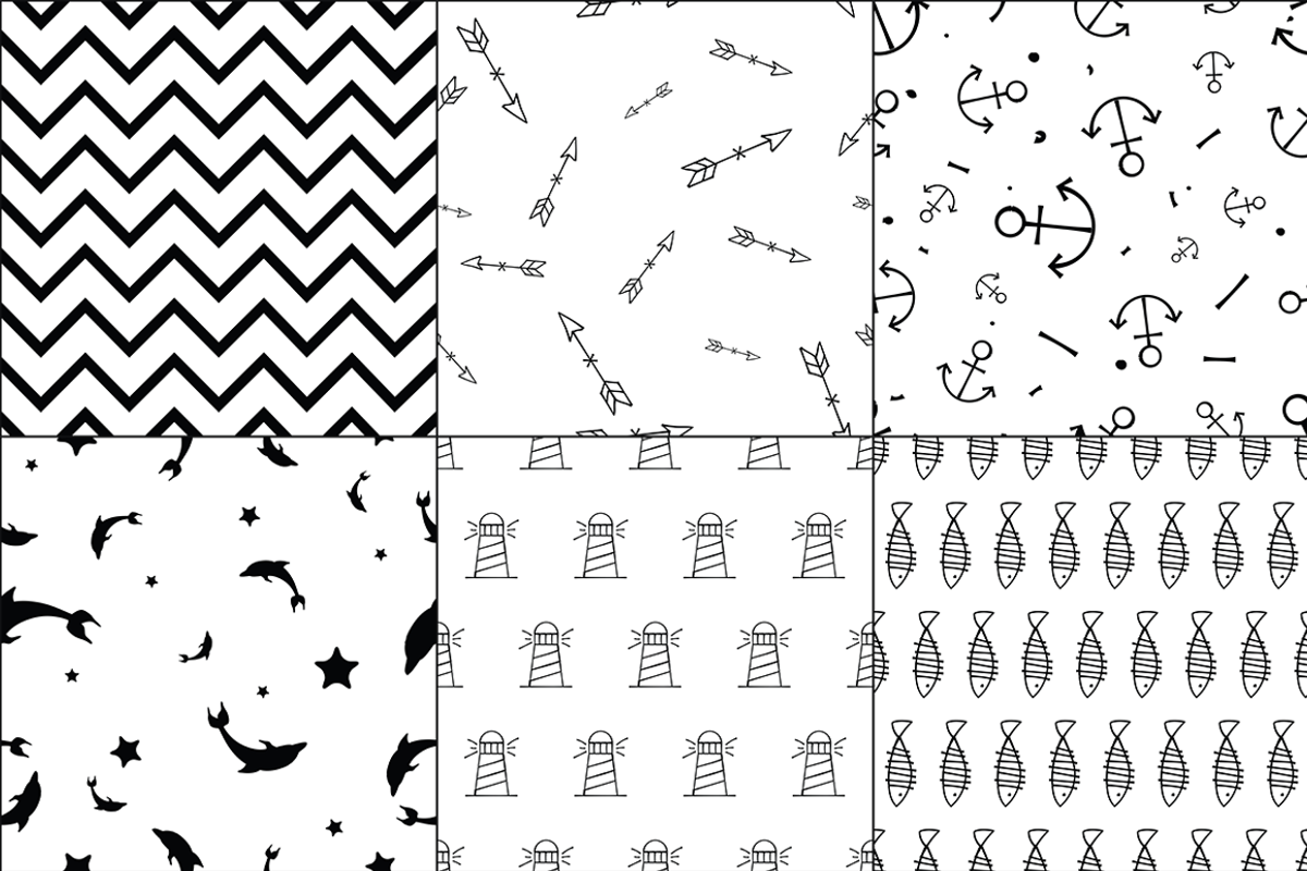 Hand Drawn Scandinavian Patterns, a Pattern Graphic by Scarletish