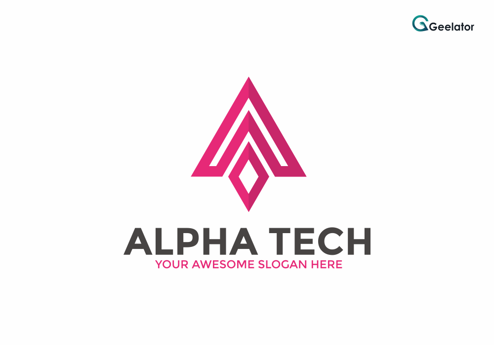 Alpha Tech Logo Template, a Branding & Logo Template by Geelator Studio