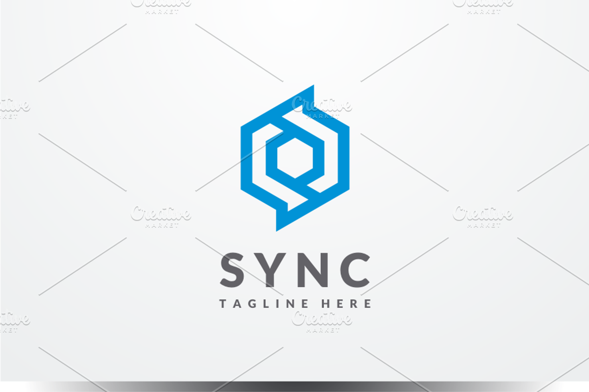Sync Logo, a Branding & Logo Template by yopie