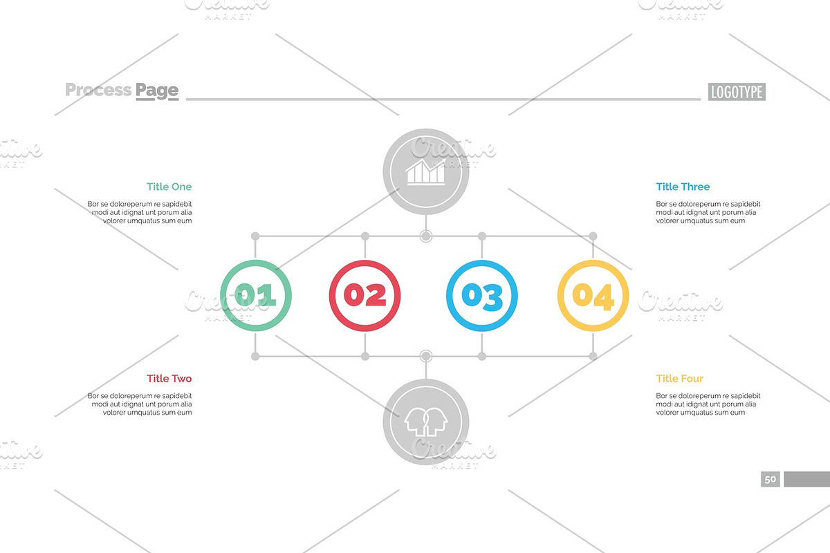 Business stages slide template, a Texture Graphic by SurfsUpVector ...