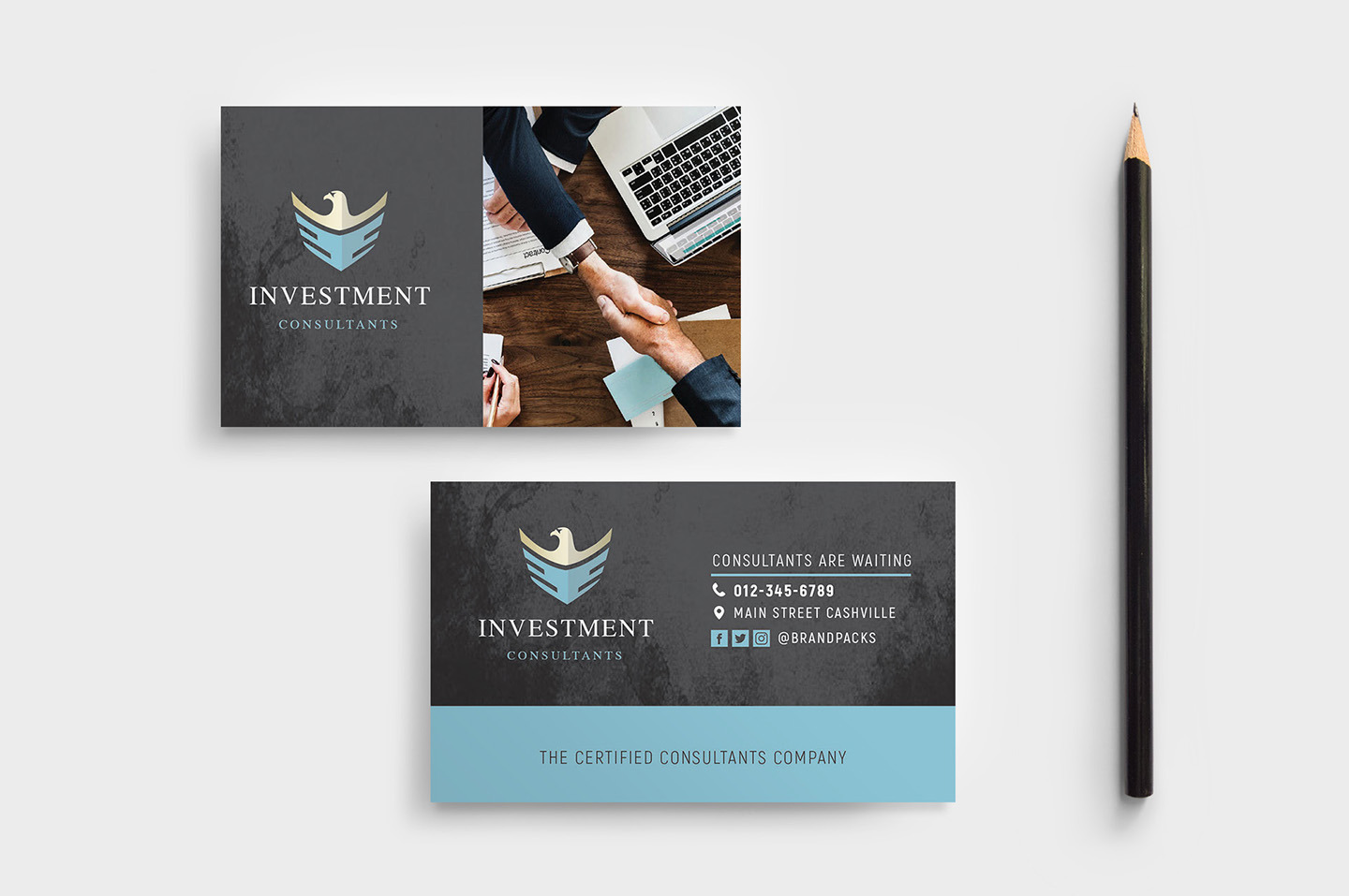 Financial Business Card Template, a Business Card Template by ...