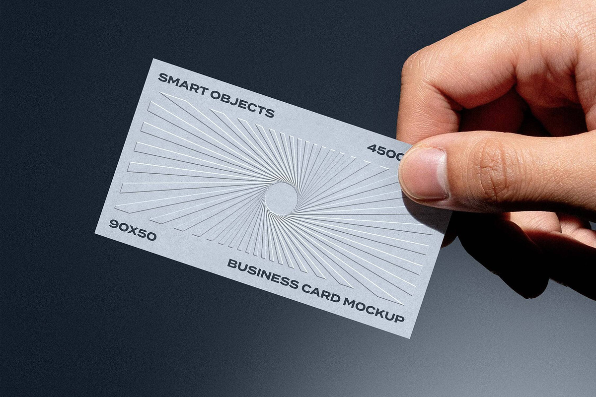 90x50 Business Card Mockup, a Pens & Pencil Mockup by Design Squad