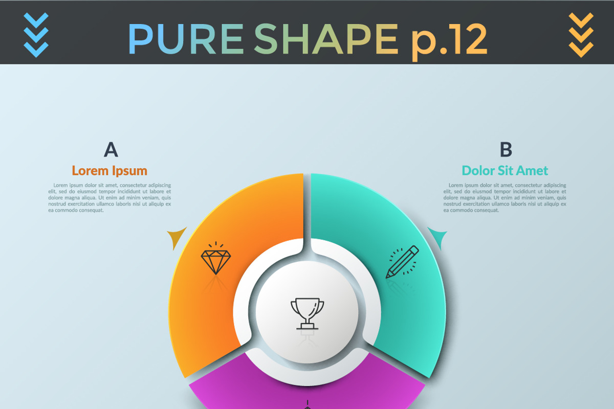 Pure Shape Infographic Bundle, a Presentation Template by Andrew Kras ...