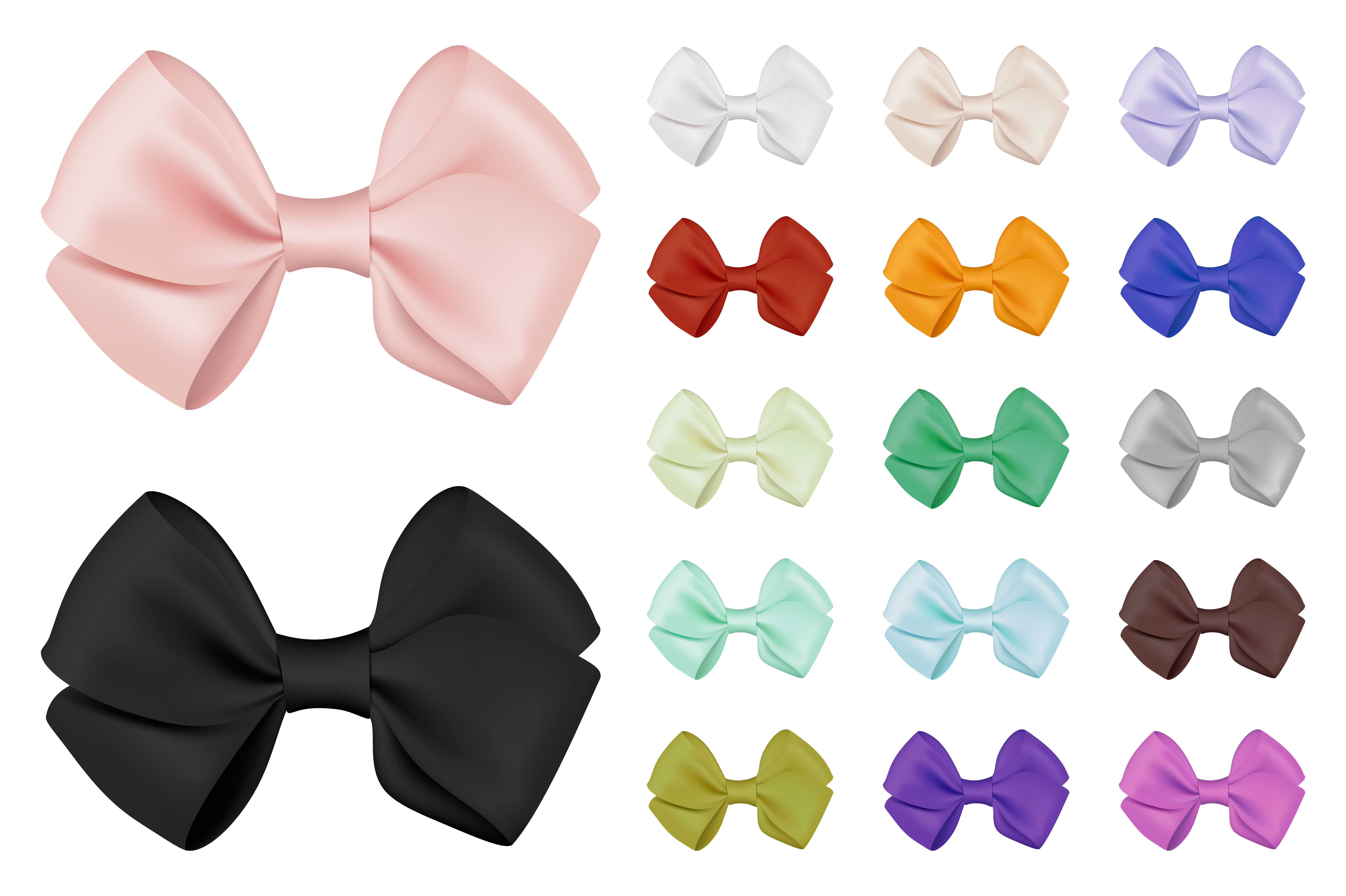 Vector realistic bow set., a Decorative Illustration by Gomolach