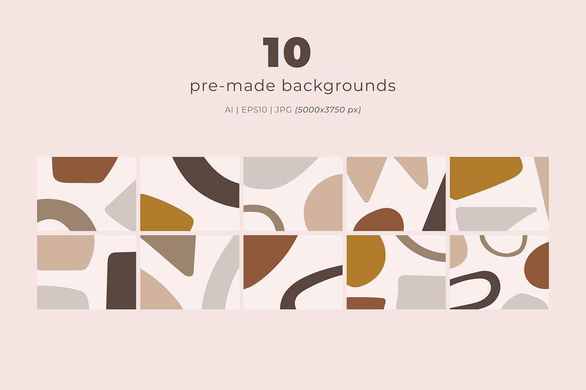 Abstract Organic Background Kit