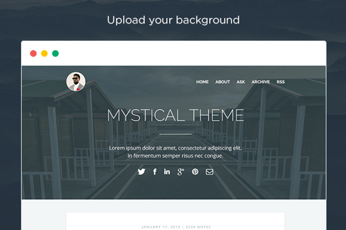 MYSTICAL - Multipurpose Tumblr Theme, a Websites & App Template by ...