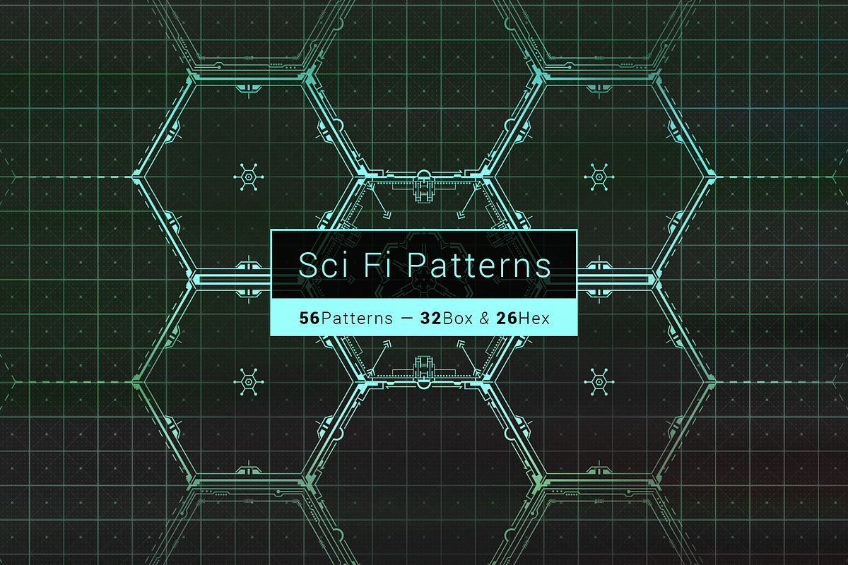 Science Fiction Patterns, a Pattern Graphic by EMP Design