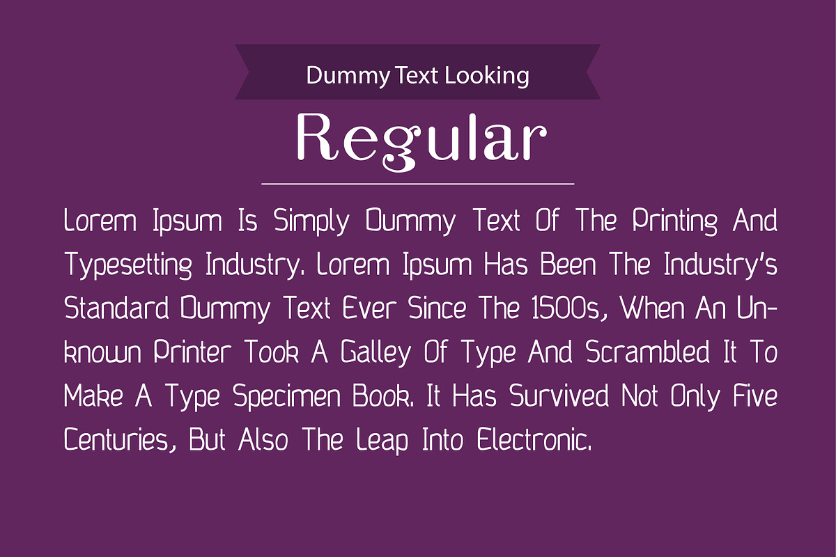 The Regular Type Font, a Serif Font by Photoshop Action