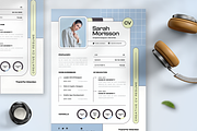 Pop Graphic Designer CV Resume, a Resume Template by SquidPixey