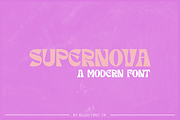 SUPERNOVA Trendy Modern Display Font, a Sans Serif Font by Blush Font Co.