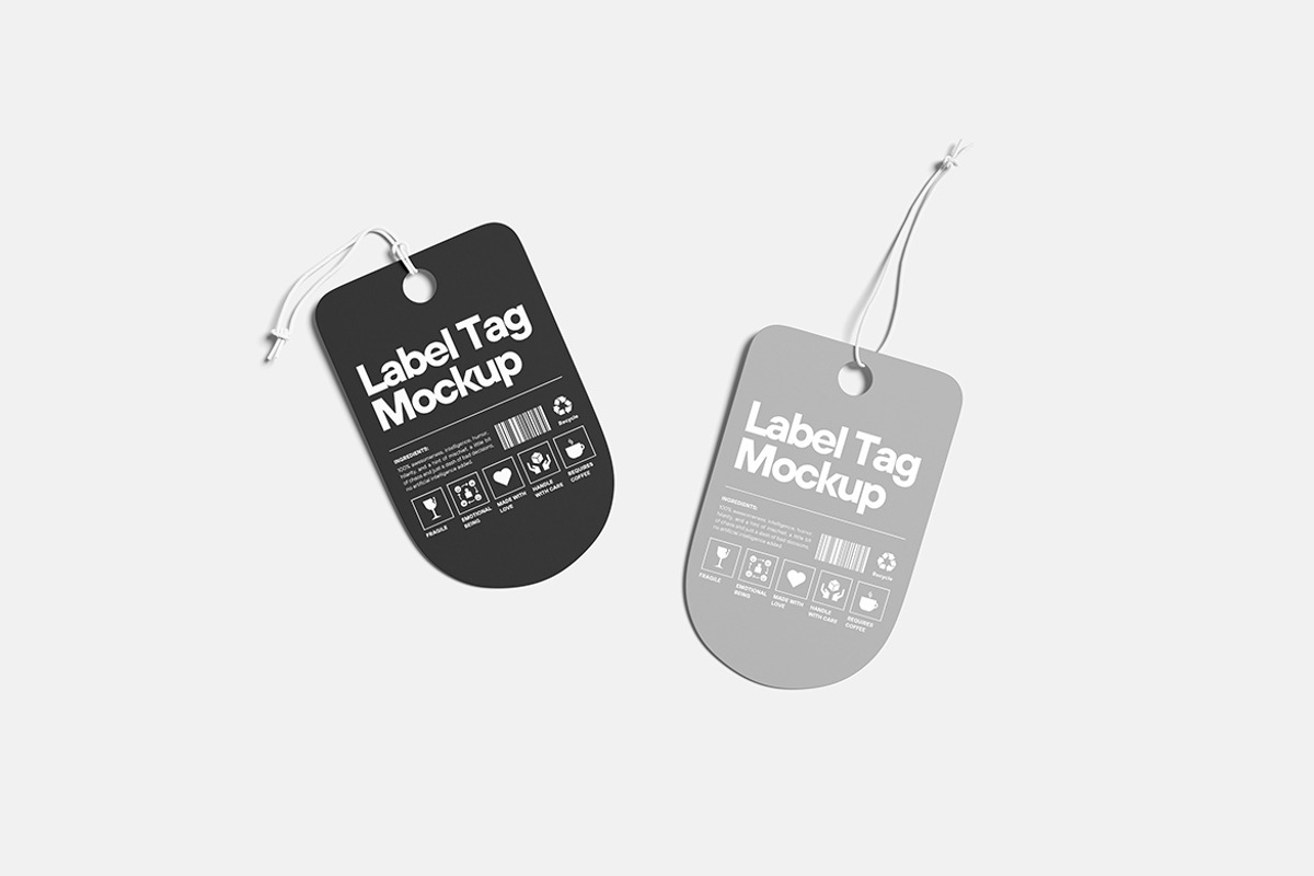 Label Tag Mockup, a Product Mockup by bimockup