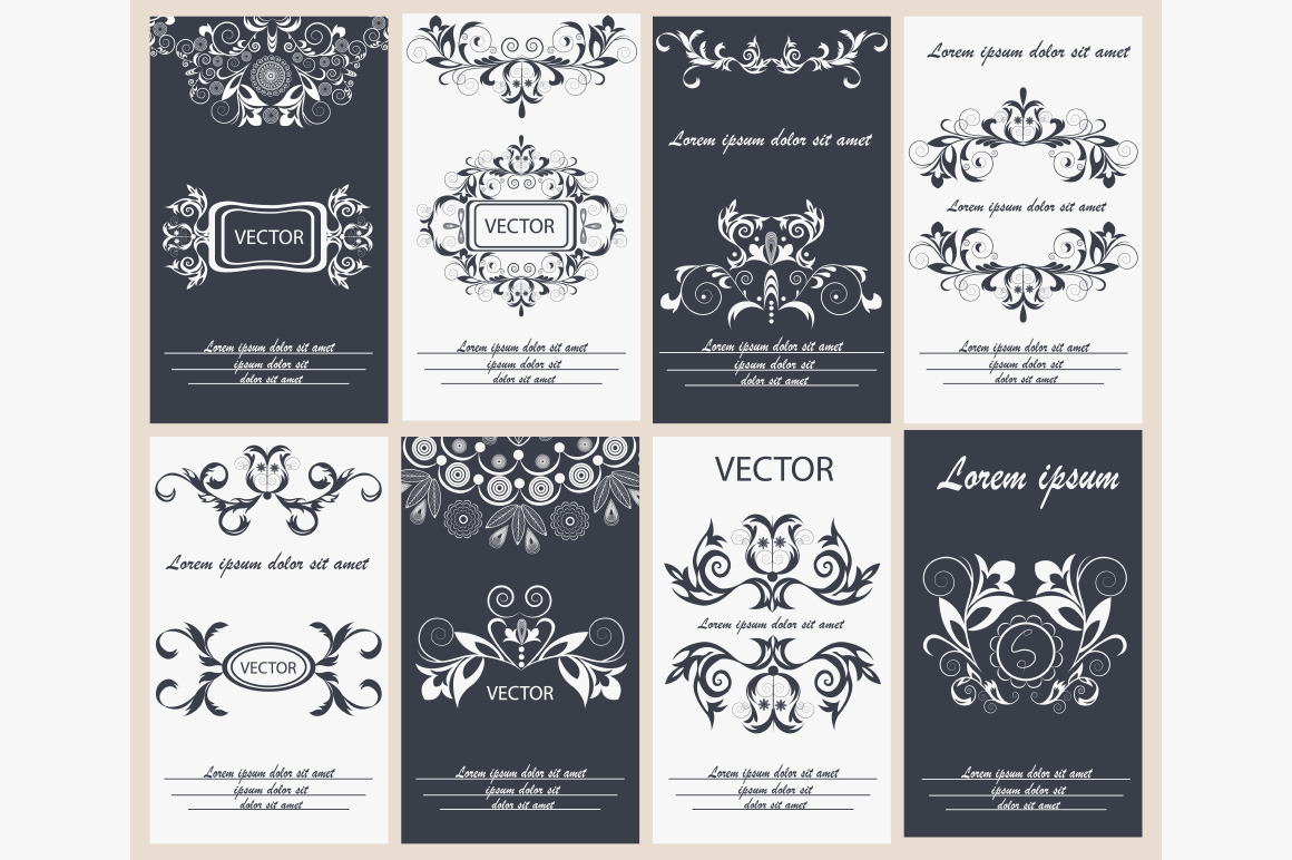 Set flyer design template, a Decorative Illustration by ARTYuSTUDIO