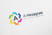 A letter Hexagram Logo Template | Branding & Logo Templates ~ Creative ...