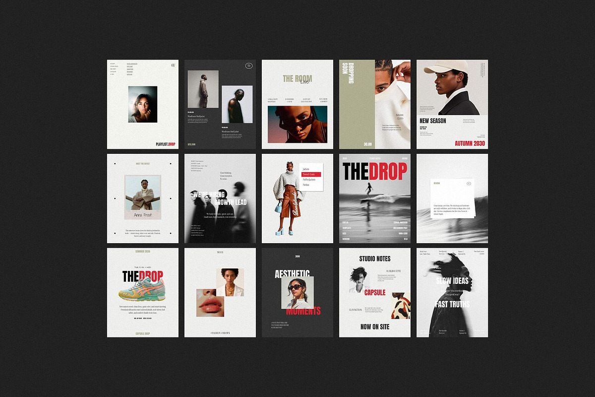 The Drop Instagram Templates, a Social Media Template by pixelbuddha.net