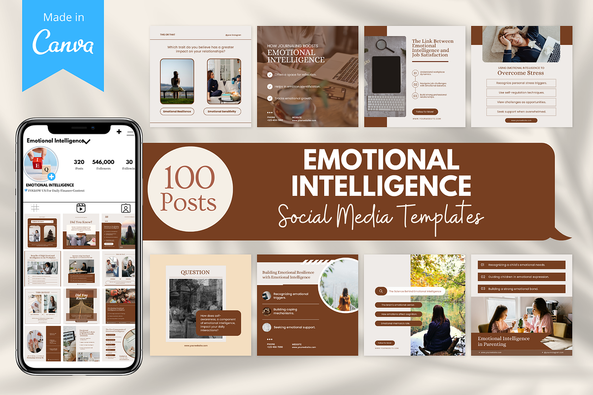 Emotional Intelligence Templates, a Social Media Template by Viral ...