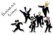 Business Time | People Illustrations ~ Creative Market