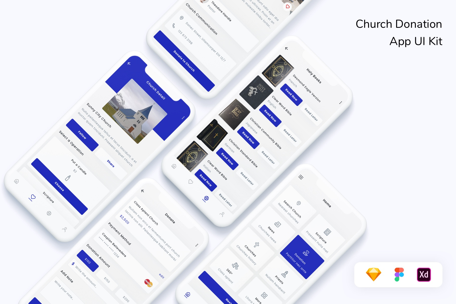 Church Donation App UI Kit, an App Template by Betush