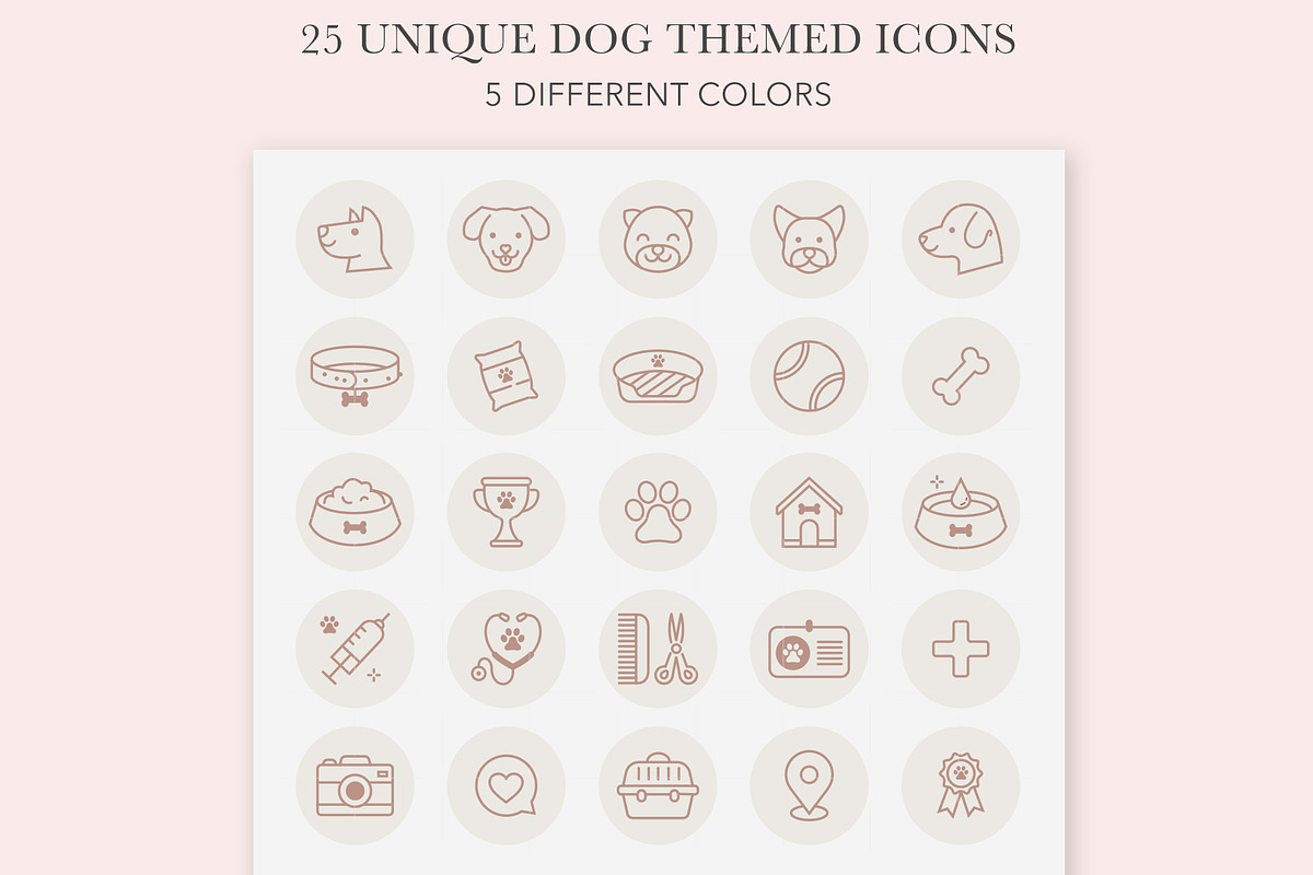 Dog Themed Instagram Cover Icons, an Icon by Oh so Lively