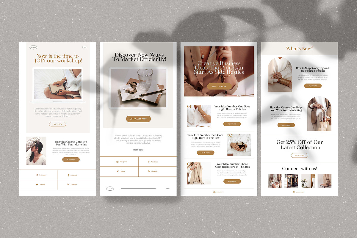 Newsletter Templates For Canva & AI, a Marketing Template by AndrewPixel