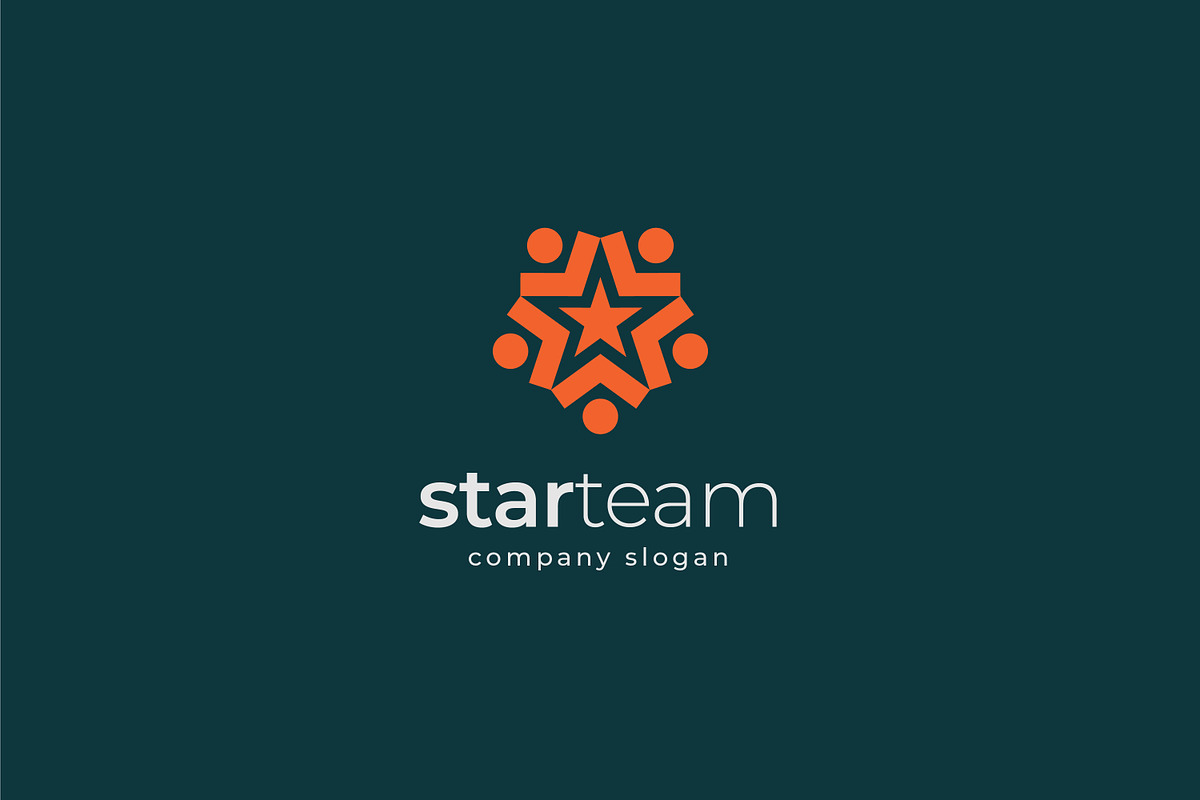 Star Team Work Logo, a Branding & Logo Template by Sarten