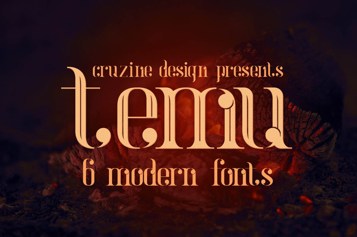 temu - Modern Font, a Font by Cruzine