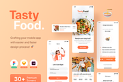 Tasty Food - Cooking Courses App UI, an UI Kit Template by Osmolinx