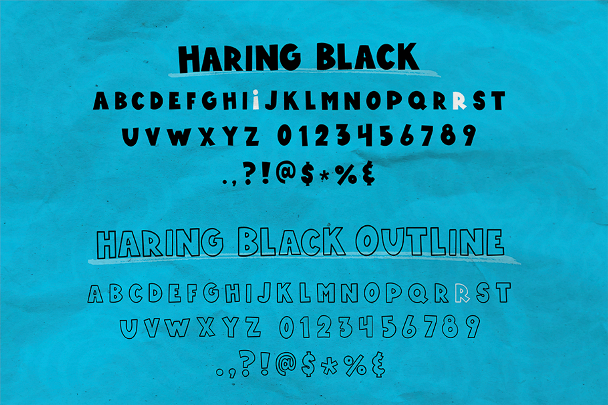 Haring Font Family, a Font by Zelly Design Co.