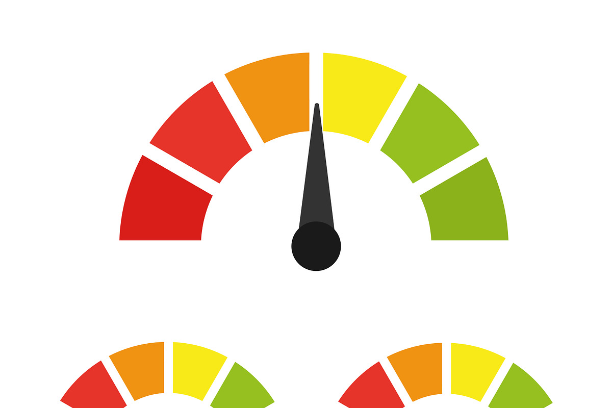 Speedometer. Vector flat icon, a Healthcare Illustration by Drum-magic