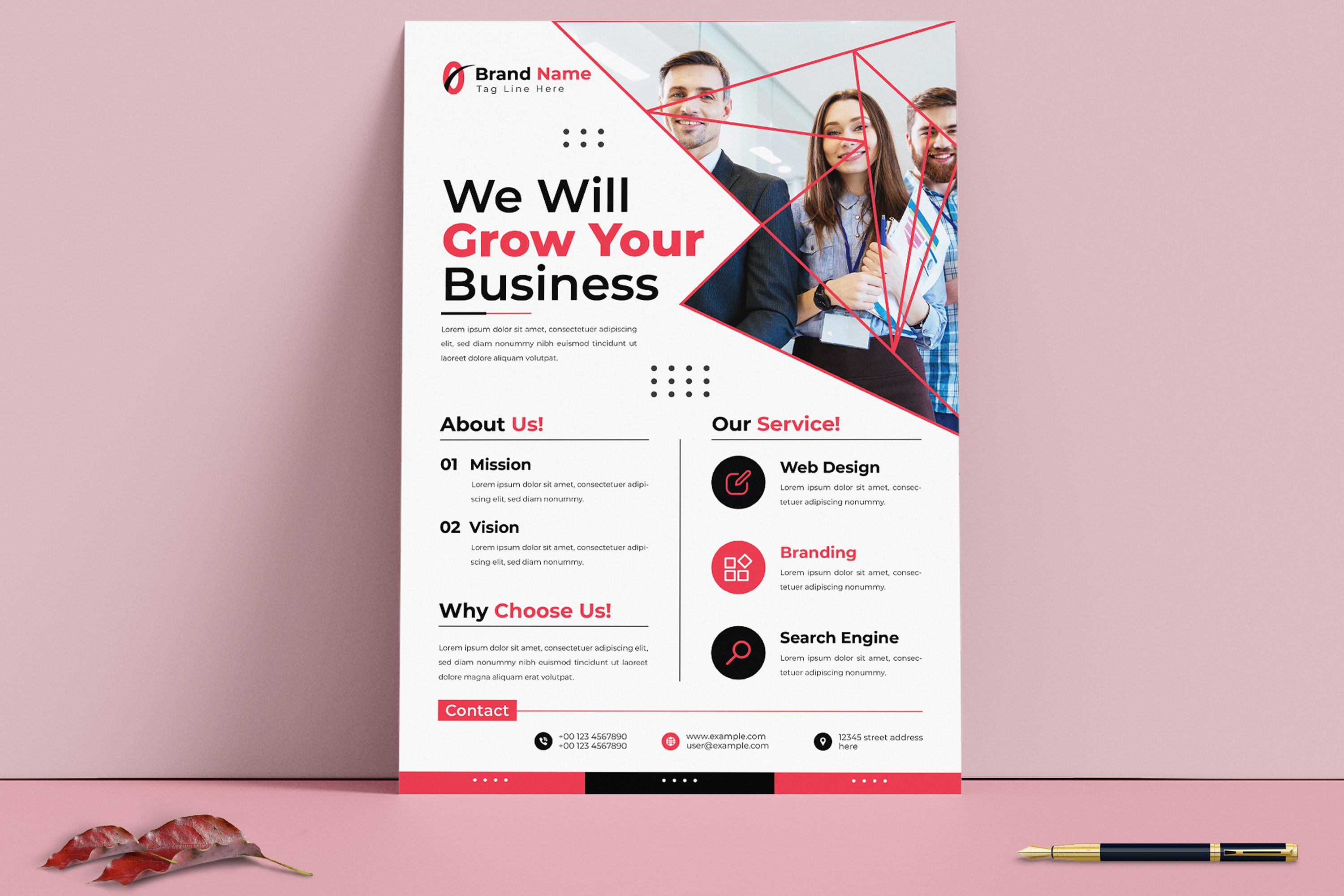 Grow Business Flyer Design Template | Creative Market