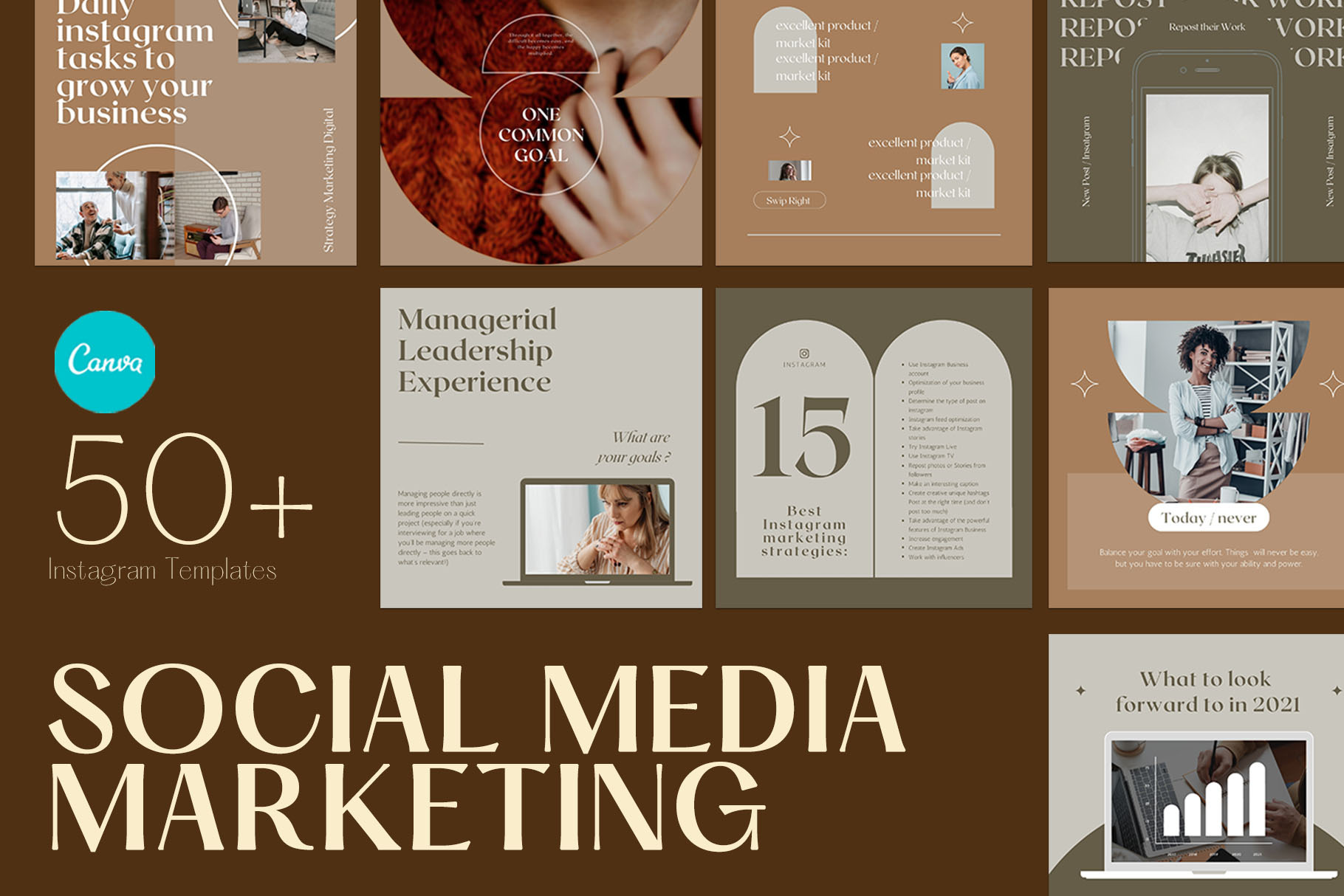 Digital Marketing Instagram | CANVA, a Social Media Template by Azruca