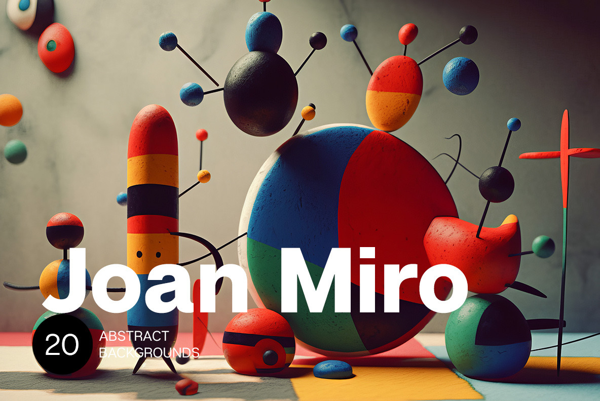 Joan Miro Backgrounds, a Background Graphic by Handmadefont | Creative ...