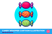 Candy Wrapper Cartoon Illustration, a Food Illustration by Catalyst Labs